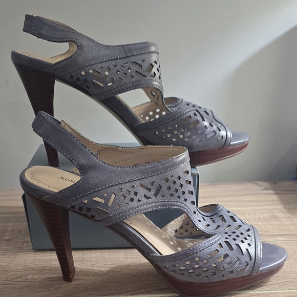 Adrienne Vittadini | Shoes | 61 Adrienne Vittadini Leather Steel Blue ...